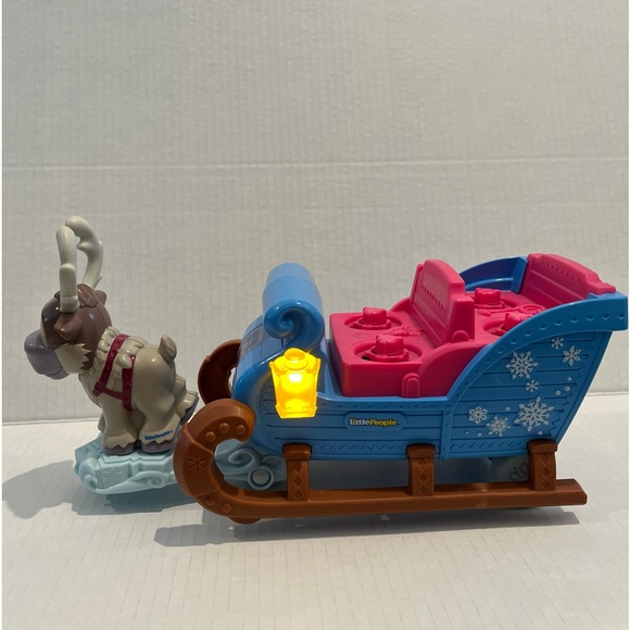 Toys | Fisher Price Little People Disney Frozen Sleigh Reindeer | Poshmark